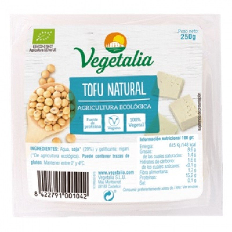 Tofu natural 250gr Vegetalia de Vegetalia en Tofu GHD fresc