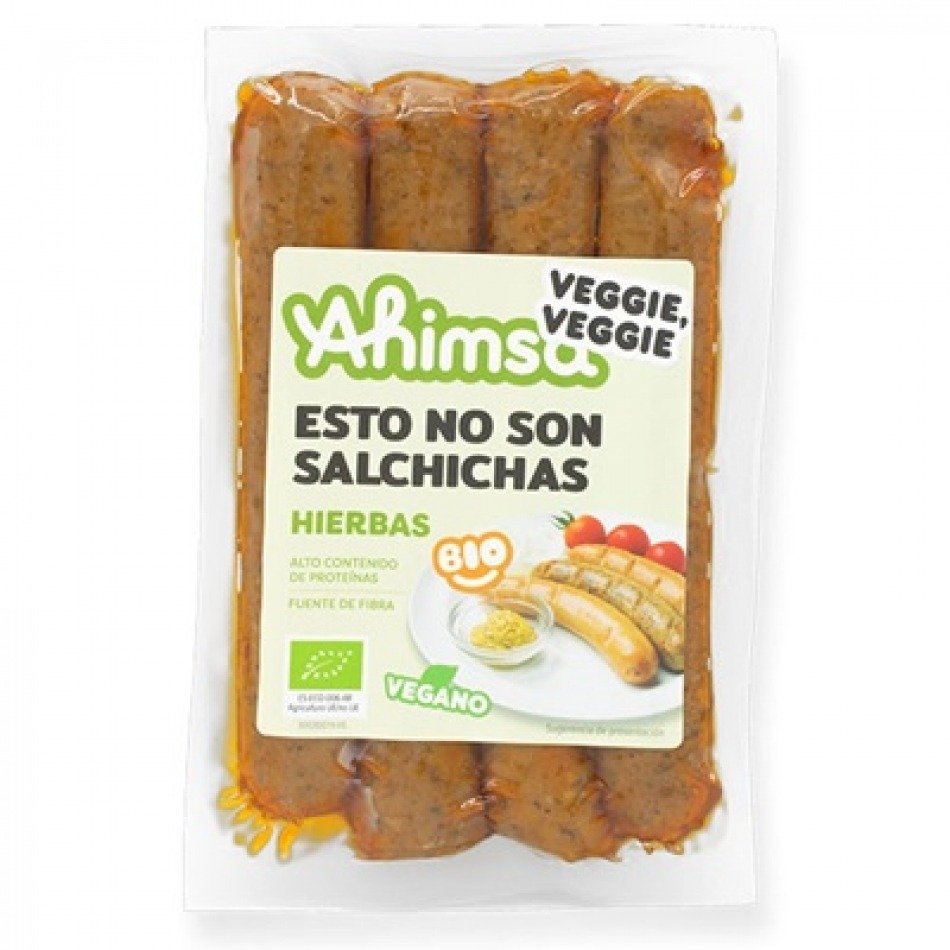 Salchicha Vegana Hierbas Bio 230gr Ahimsa de Ahimsa en Salchichas ...