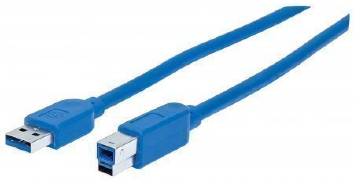cable usb ab 3.0 1.00m azul de manhattan en cables pc usb speedler tienda…