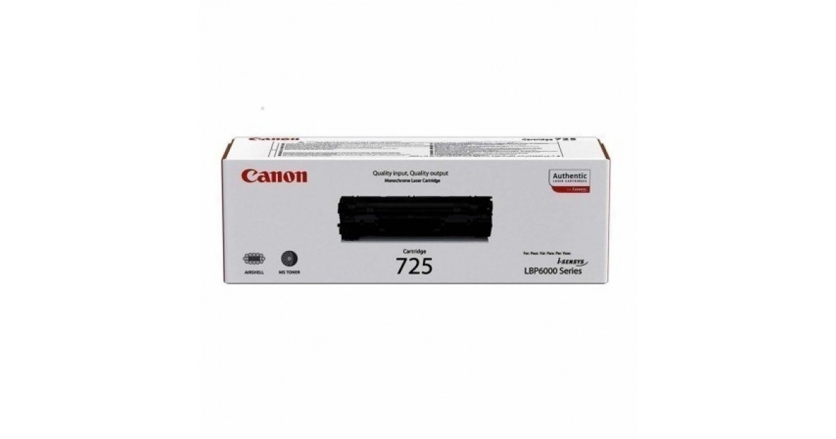 toner canon 725 - negro - 1600 páginas - compatible según especificaciones…