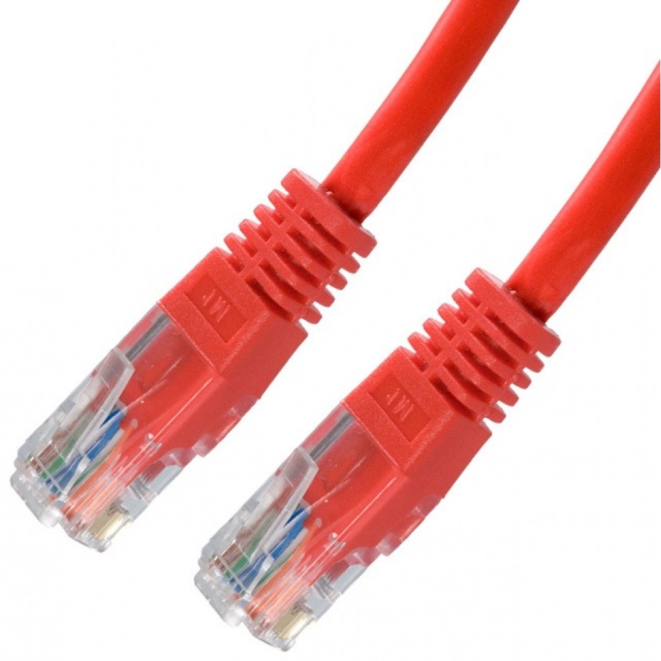 nanocable cable red latiguillo rj45 cat.5e utp awg24, rojo, 0.5 m de ...