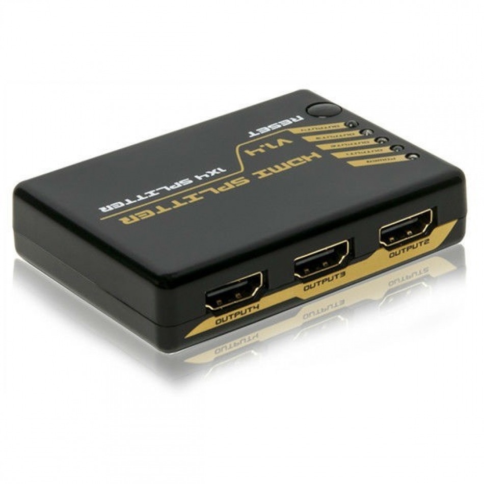 Splitter 1x4 HDMI 1.4 FULL HD , 3D y 4Kx2K